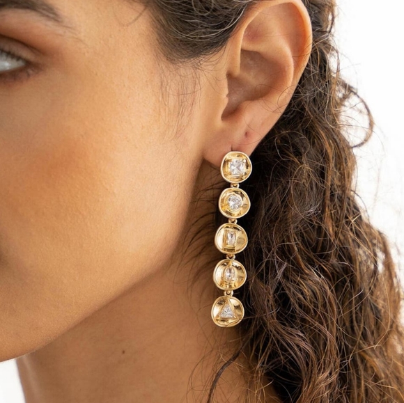 SAACHI | Jewelry | Saachi Divine Statement Charm Earrings | Poshmark
